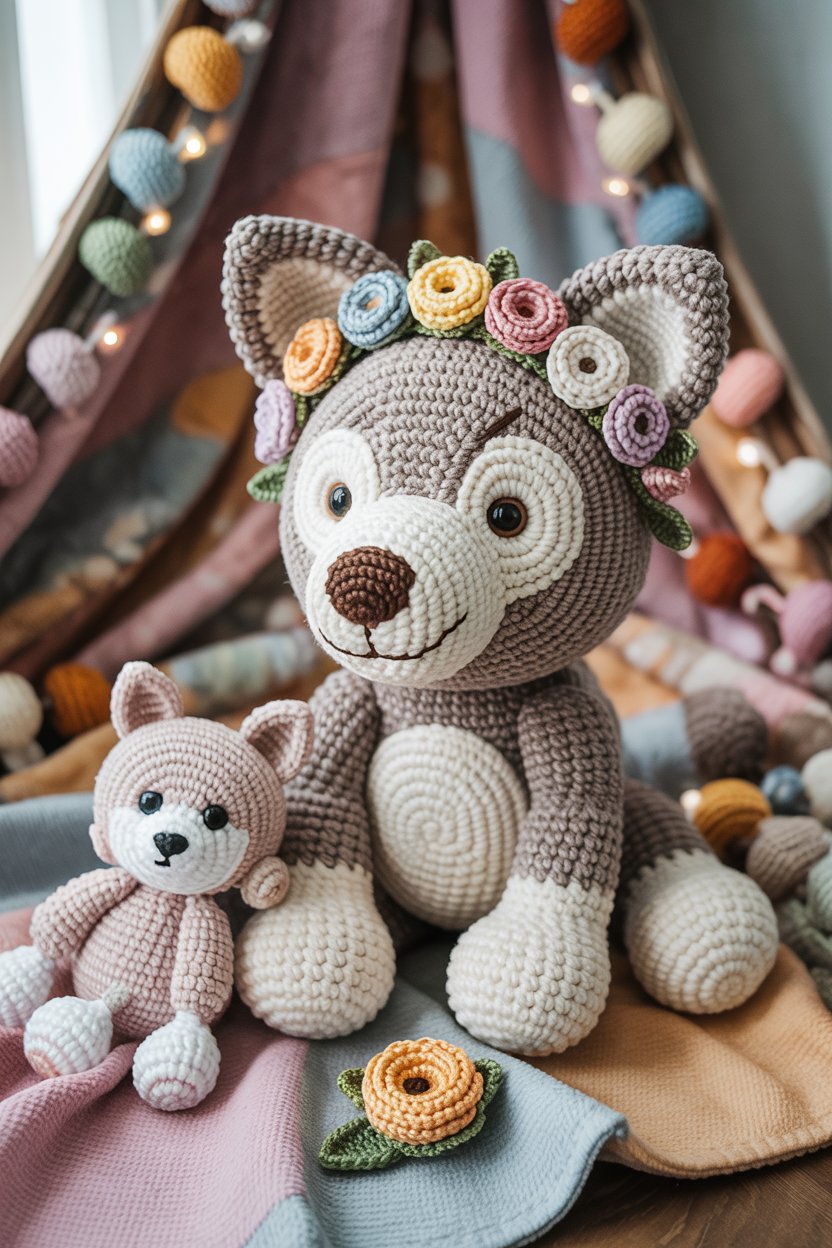 21 Free Crochet Wolf Patterns Featuring Lupe and Friends You’ll Want to ...